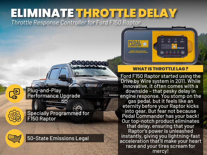 Pedal Commander® Controlador de Respuesta del Acelerador para Ford F ...